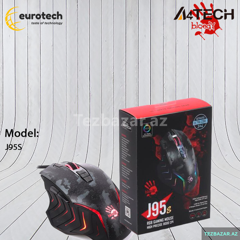 Mouse A4tech J95s Bloody Aksessuarlar - TEZBAZAR.AZ