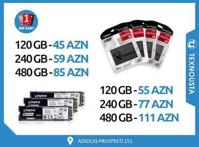 Sata və NVMe SSD-lər, Komputer Hisseleri - TEZBAZAR.AZ